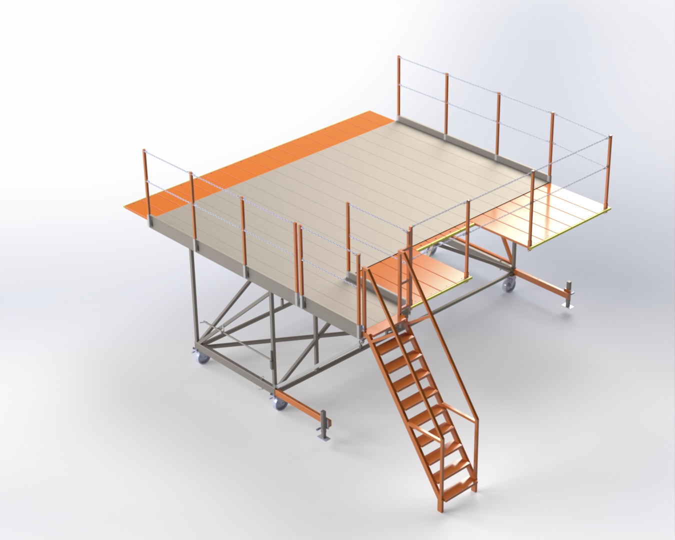 Main Landing Gear Access Stands – Simpson Aerospace Service